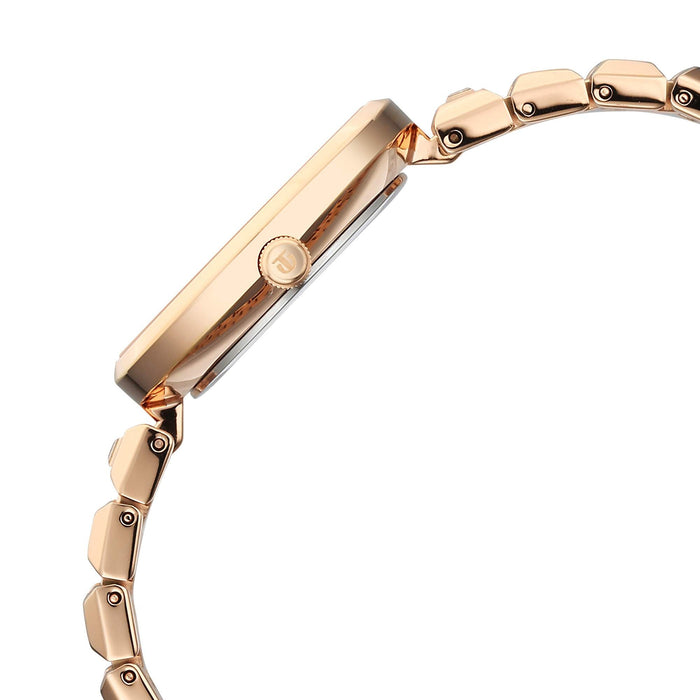 Titan Raga Rose Gold Dial Metal Strap Analog Watch for Women 2775WM01